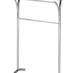 King's Brand Furniture-3 Tier Metal Freestanding Bathroom Towel Rack Stand Organizer, Chrome