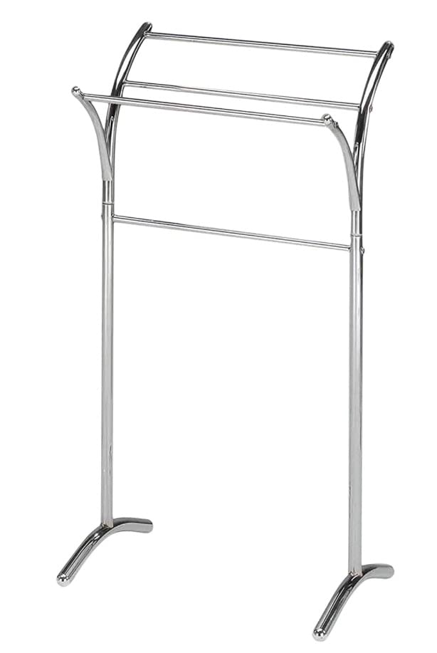 King's Brand Furniture-3 Tier Metal Freestanding Bathroom Towel Rack Stand Organizer, Chrome