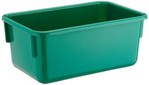 school smart tote tray, 12 x 8 x 5 in, green