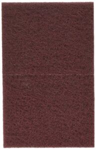 norton (662610-58000-20pk) bear-tex maroon 6″ x 9″ primer prep scuff pad, (case of 20)