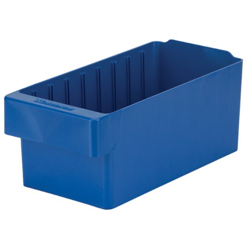 Akro-Mils 31162 AkroDrawer Stackable Plastic Storage Drawer Storage Bin, (11-5/8-Inch x 5-9/16-Inch x 4-5/8-Inch), Blue, (6-Pack)