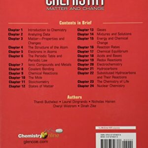 Chemistry: Matter & Change, Student Edition (Glencoe Science)