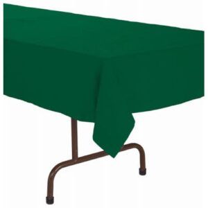 creative converting tablecover 54″x 108″ tis/poly, 54″ x 108″, hunter green