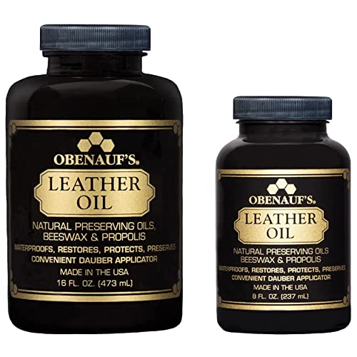 Obenauf's Leather Conditioner - Leather Oil - Restore and Protect Leather Boots, Jackets, Purses as Well as Car Leather, Leather Furniture and Much More - Made in The USA (16oz with Applicator)