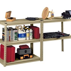 Tennsco Corporation Industrial Grade Stur-D-Stor Shelving Package, 5 Shelves, 36" Width x 18" Length x 72" Height, Sand