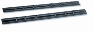 58058 black powder coat 38 lbs. fifth wheel mounting rails with 10-bolt design