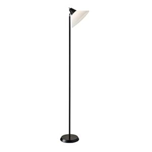 Adesso 3677-22 Swivel Torchiere, 71.5 in., 100W Incandescent, 26W CFL, Brushed Steel, 1 Torch Floor Lamp