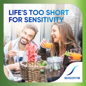 sensodyne fresh mint sensitive toothpaste, cavity prevention and sensitive teeth treatment – 4 ounces