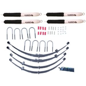 rugged ridge 18415.14 suspension lift kit, 4 inch, shocks; 55-75 jeep cj5/cj6