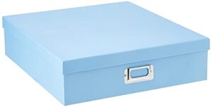 pioneer photo albums ob-12s sky blue storage box