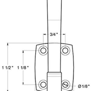 Deltana CAHH35U26 Solid Brass Heavy Duty Coat and Hat Hook