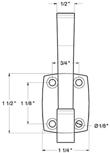 Deltana CAHH35U26 Solid Brass Heavy Duty Coat and Hat Hook