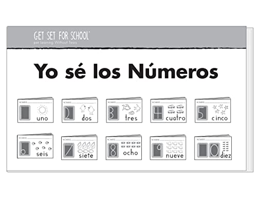 Learning Without Tears Spanish I Know My Numbers- Get Set for School Series, Pre-K, Math, Counting, Number Concepts, Recognition, Formation- Centers, Whole-Class, and Individual- for School or Home