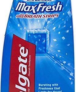 Colgate Max Fresh Liquid Toothpaste with Mini Breath Strips, Cool Mint, 4.6 oz (Packaging May Vary)