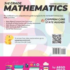 3rd Grade Common Core Math: Daily Practice Workbook - Part I: Multiple Choice | 1000+ Practice Questions and Video Explanations | Argo Brothers (Common Core Math by ArgoPrep)