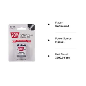 Poh Dental Floss Unwaxed 100 Yd (12x100yd)