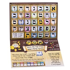 kisrei first time alef-bais educational chart – haschalas alef bais – upsherin gift