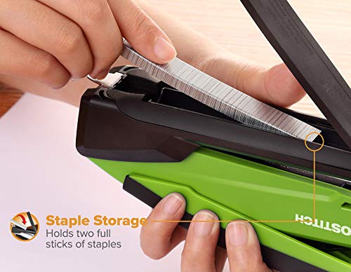 Bostitch InPower Spring-Powered Desktop Stapler, Green (1123)