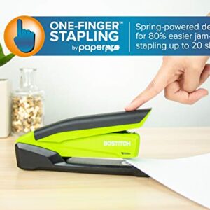 Bostitch InPower Spring-Powered Desktop Stapler, Green (1123)