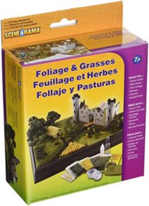 woodland scenics sp4120 scene-a-rama foliage and grasses kit, multicolor