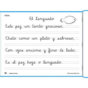 Learning Without Tears Aventuras en Cursiva (Student Edition, Spanish)- Handwriting Without Tears- Grade 2, Cursive, Letters, Words, Sentence Practice, Numbers, Coloring- for School and Home Use