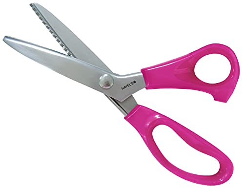 Havel's Sew Creative 9-Inch Pinking Shears-Pink Comfort Grips