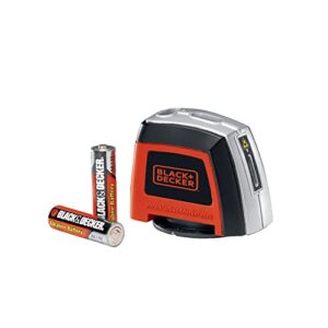 black+decker laser level, self-leveling, 360 degree wall attachment, aa batteries included (bdl220s)