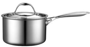 cooks standard 3-quart multi-ply clad stainless steel saucepan with lid