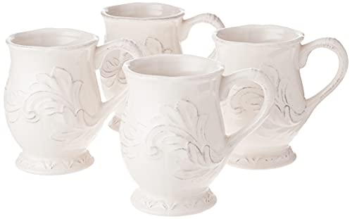 Certified International Firenze Ivory 16-Ounce Mug, Set of 4