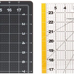 Fiskars Crafts 952301010 Rotary Sewing Cutting Set (3 Piece), Grey