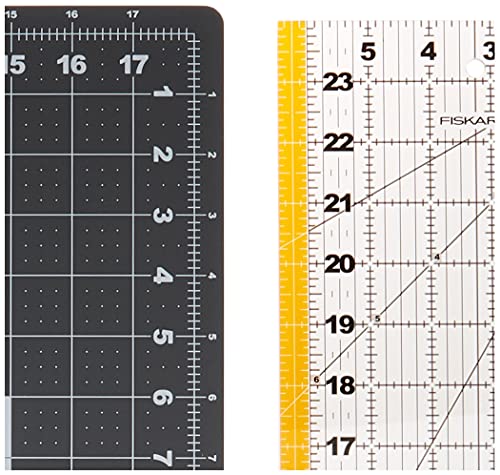 Fiskars Crafts 952301010 Rotary Sewing Cutting Set (3 Piece), Grey