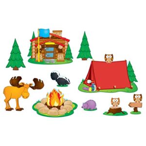 carson dellosa camping bulletin board set (110146)