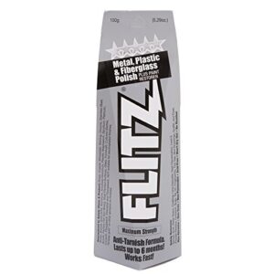 flitz bu 03515 metal, plastic and fiberglass polish paste – 5.29 oz. , blue