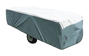 adco 12295 pop up trailer sfs aqua shed cover – 16’1″ to 18′, gray