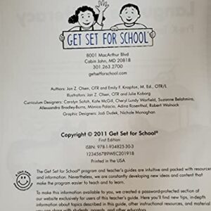 Handwriting Without Tears Get Set for School: Language and Literacy Pre-k Teachers Guide