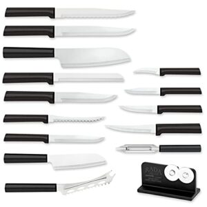 rada cutlery ultimate collection 15 pc gift set, piece, black handle