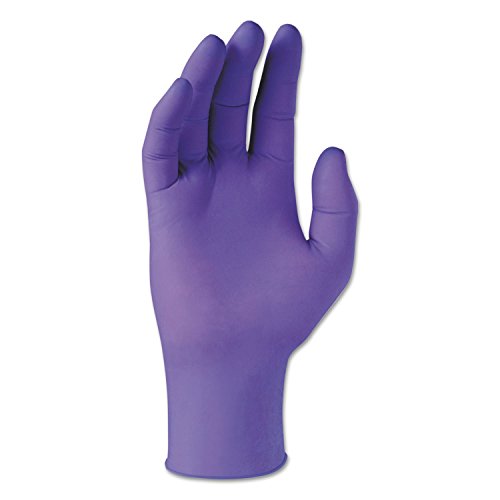 Halyard Health Purple Nitrile Exam Gloves, Box/100 SIZE MEDIUM (PACK OF 10)