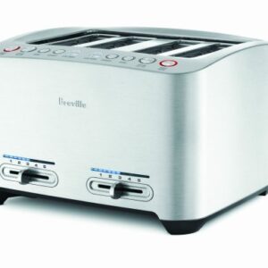 Breville BTA840XL Die-Cast 4-Slice Smart Toaster, Stainless Steel