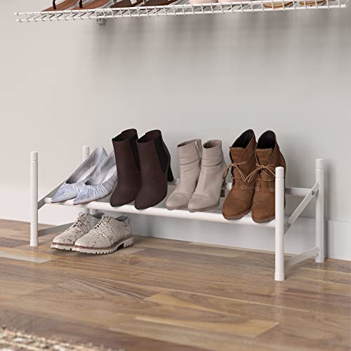 ClosetMaid 8111 Stack and Expand Shoe Rack, White