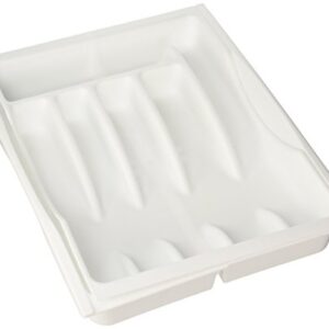 Rubbermaid Adjustable Cutlery Tray, White