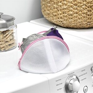 Whitmor Mesh Bra Wash Bag White