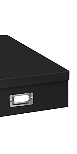 Pioneer Jumbo Scrapbook Storage Box, Black, 14.75 Inch x 13 Inch x 3.75 Inch