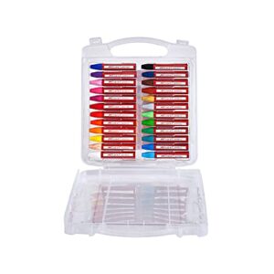 faber-castell blendable oil pastels in durable storage case- 24 vibrant colors – non-toxic pastels for kids