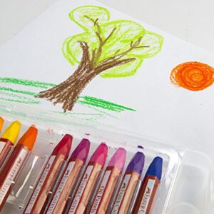 Faber-Castell Blendable Oil Pastels In Durable Storage Case- 24 Vibrant Colors - Non-Toxic Pastels for Kids