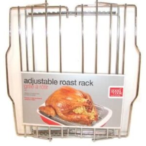 bradshaw international 23803 chrome adjustable roast rack