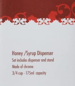 Fox Run Syrup Dispenser Honey, 1 Count (Pack of 1), Clear