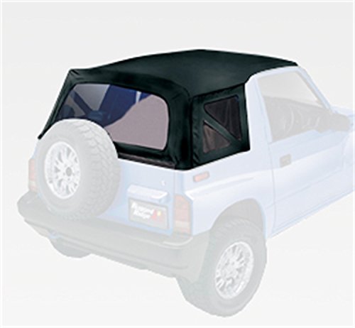 Rugged Ridge 53723.15 XHD Soft Top, Black Denim, Clear Windows; 95-98 Suzuki Sidekicks