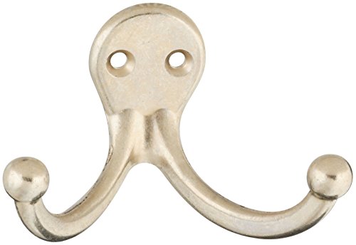 Stanley Hardware S750-046 4030 Double Prong Robe Hook in Nickel