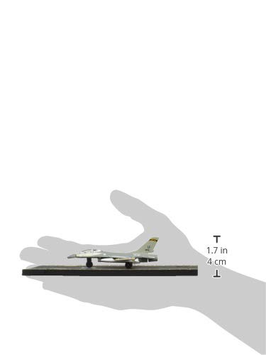 Hot Wings Planes F-16 (Military Markings) Jet with Connectible Runway,Grey