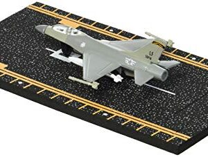 Hot Wings Planes F-16 (Military Markings) Jet with Connectible Runway,Grey